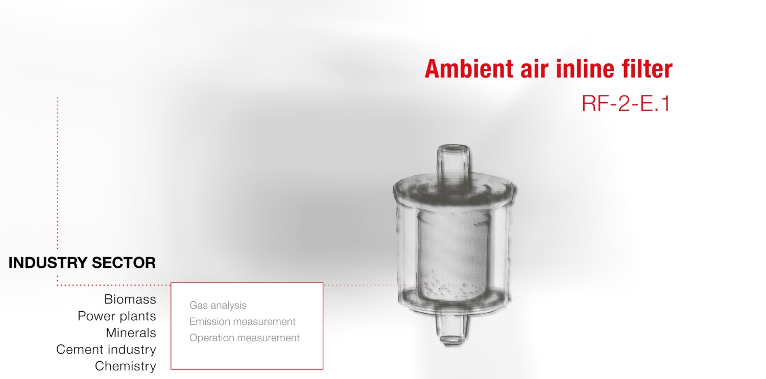 Ambient air inline filter RF-2-E.1 | disposable - Robecco, Horhausen (WW)