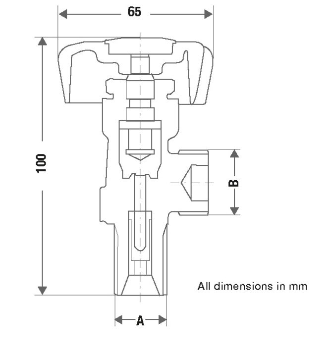High-pressure angle valve HDV-K - Robecco, Horhausen (WW)